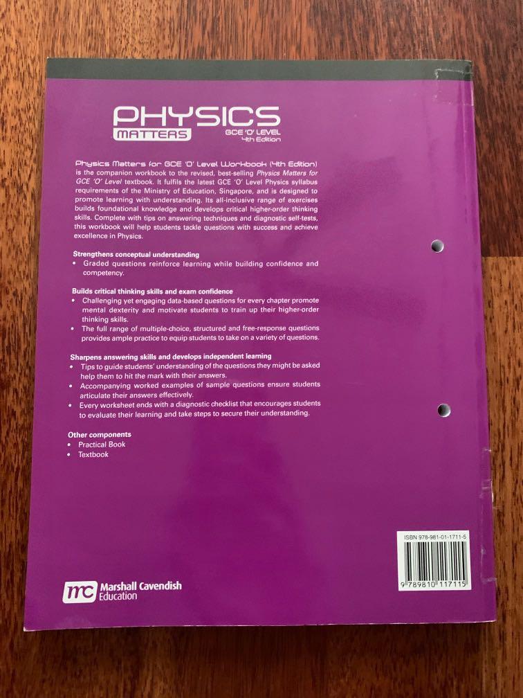 Physics Matters GCE O Level 4th Edition Workbook, Hobbies & Toys, Books ...