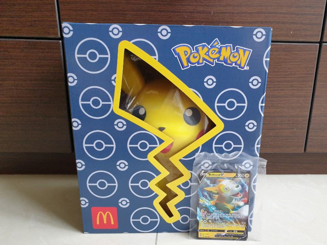 Pikachu carrier from mcdonalds with pokemon shiny cards, Hobbies & Toys ...