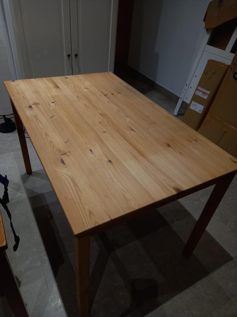 Pine table - Ikea INGO table, Furniture & Home Living, Furniture ...