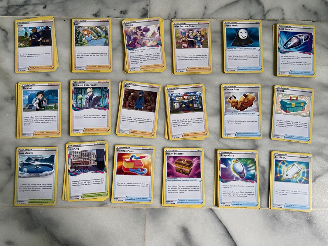 Pokemon TCG Cards English Lost Origin Singles Trainer Energy Cards ...