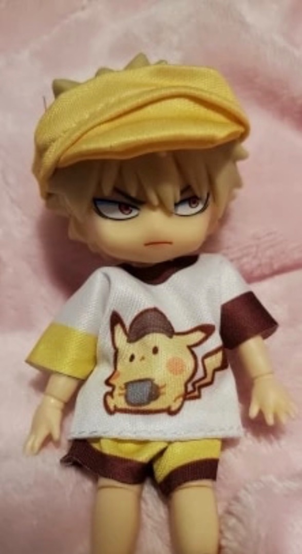 Pokémon (Pokemon) Pikachu 3-piece Sports / P.E. Attire Set, fits OB11 ...