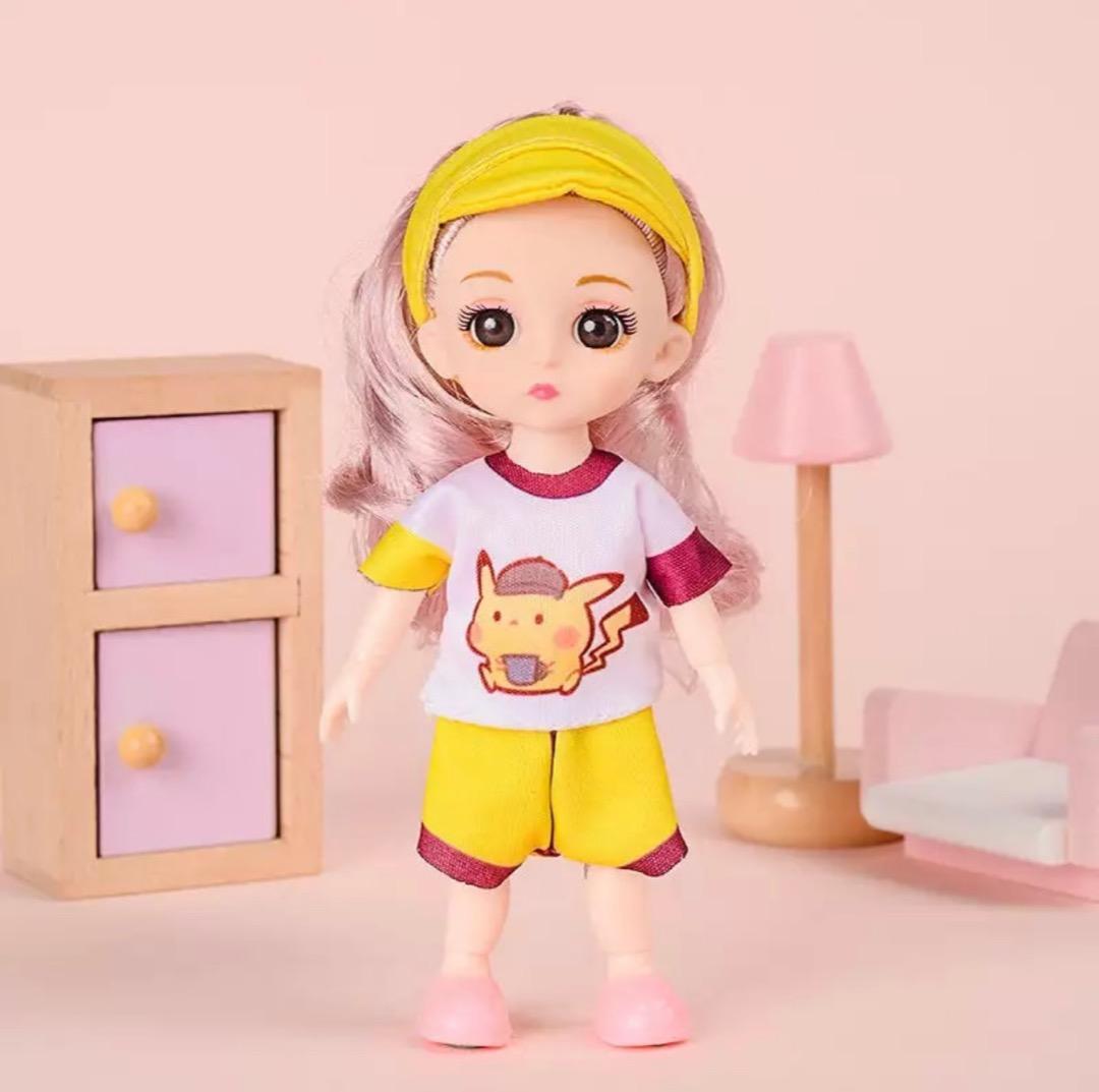 Pokémon (Pokemon) Pikachu 3-piece Sports / P.E. Attire Set, fits OB11 ...