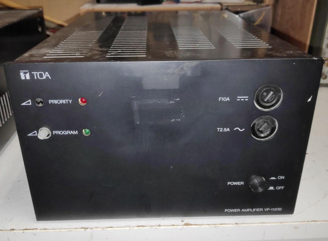Power amp, TOA brand, mono, 125 watts, Audio, Soundbars, Speakers ...
