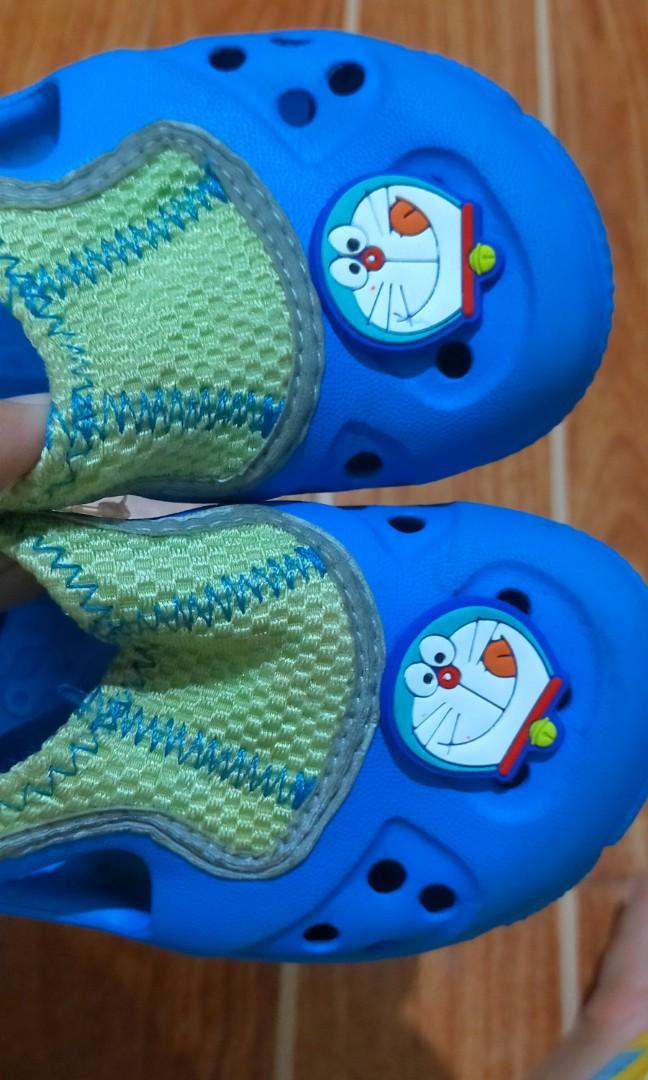 preloved doraemon crocs, Babies & Kids, Babies & Kids Fashion on Carousell