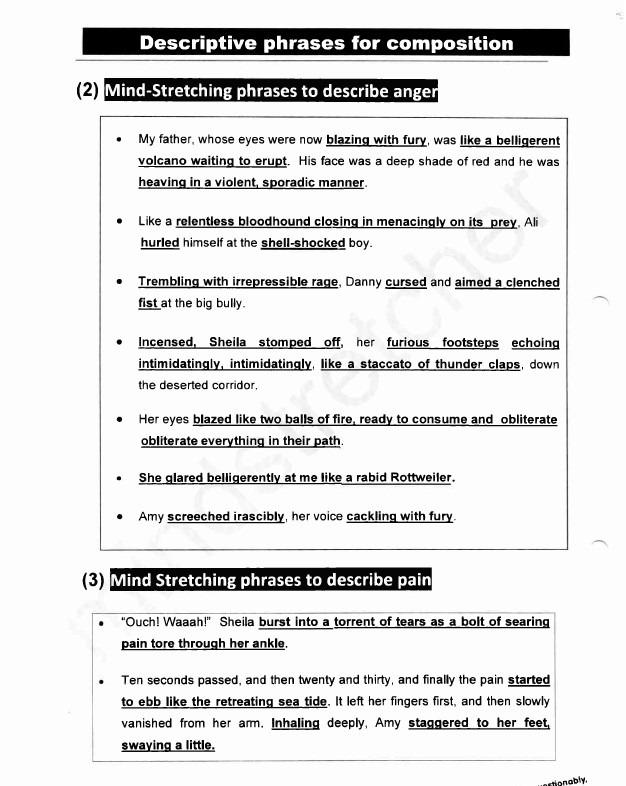 PSLE English Notes, Revision, Practices / Oral / Compo / Good Phrases ...
