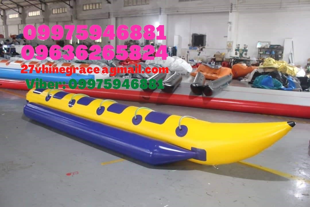 PVC Tarpaulin Inflatable Banana Boat 5 Seaters, Sports Equipment ...