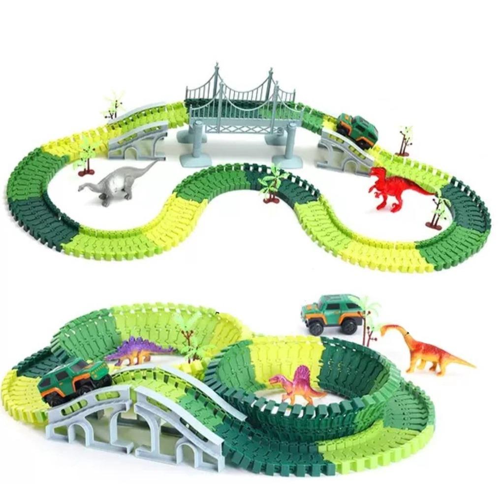 Race Track Toy Set with ConstructionVehicles & Flexi Track, Hobbies ...