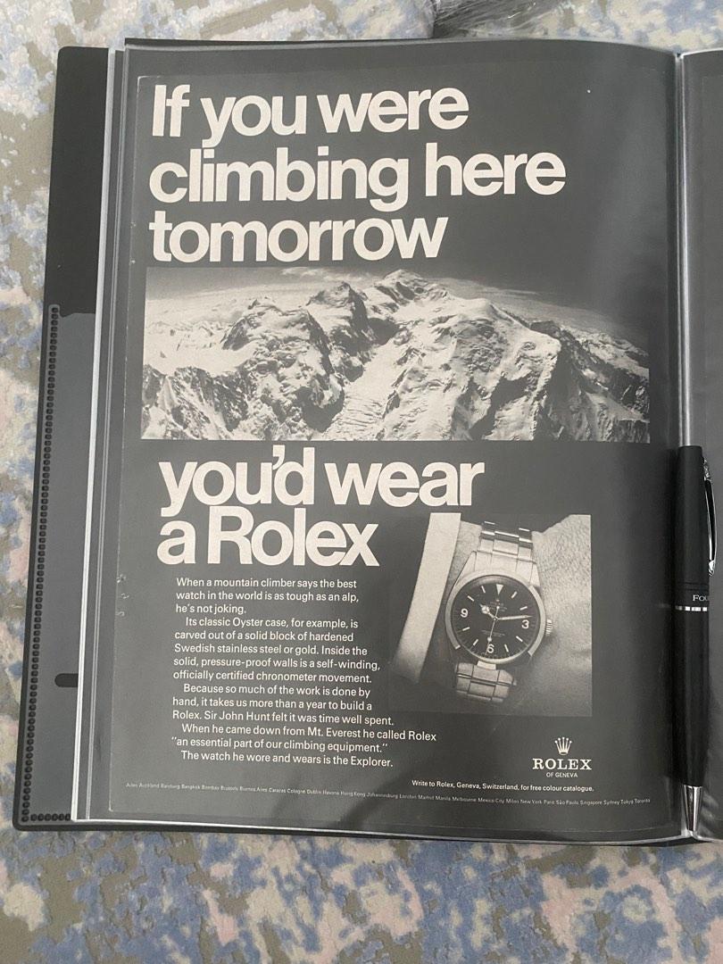 Rare Rolex Explorer 1016 Ads, Luxury, Watches on Carousell
