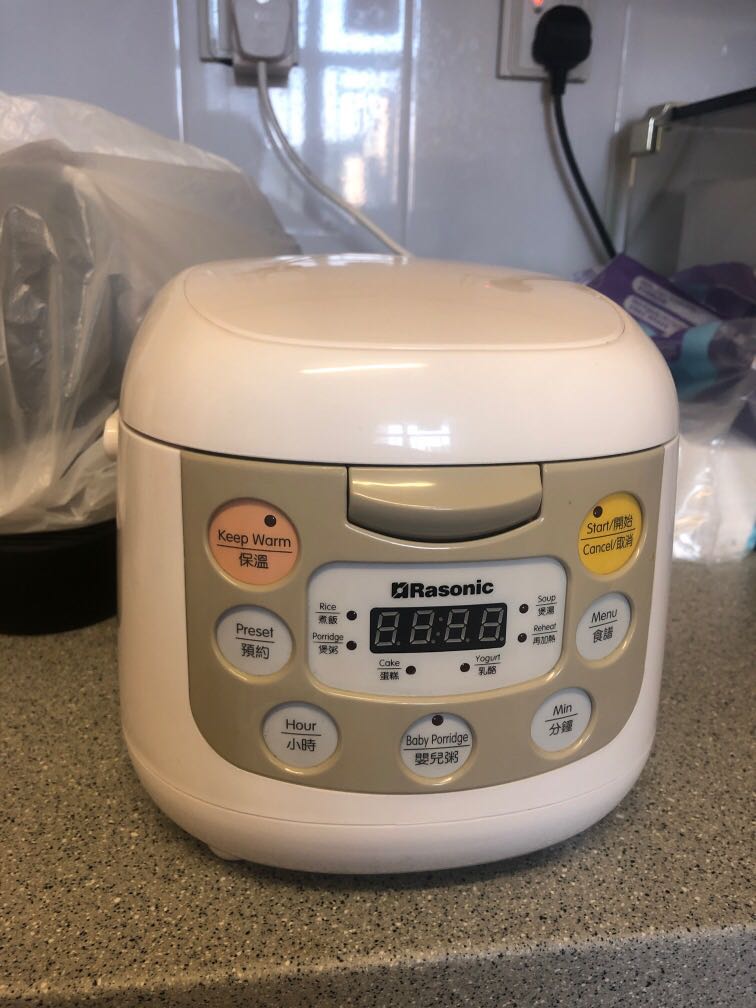 Rasonic rice cooker, 家庭電器, 廚房電器, 鍋具 on Carousell