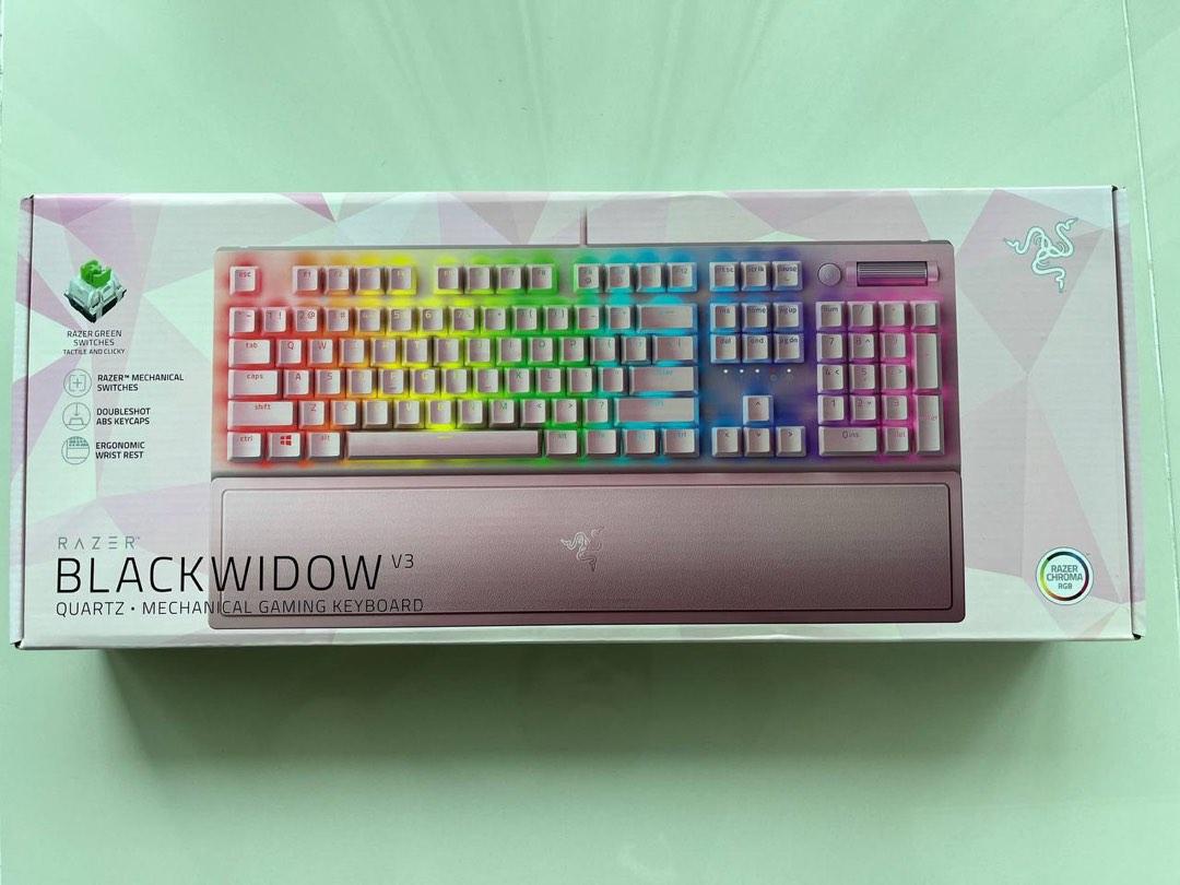 RAZER BLACKWIDOW V3 (Quartz + Mechanical Gaming Keyboard) Comes with ...