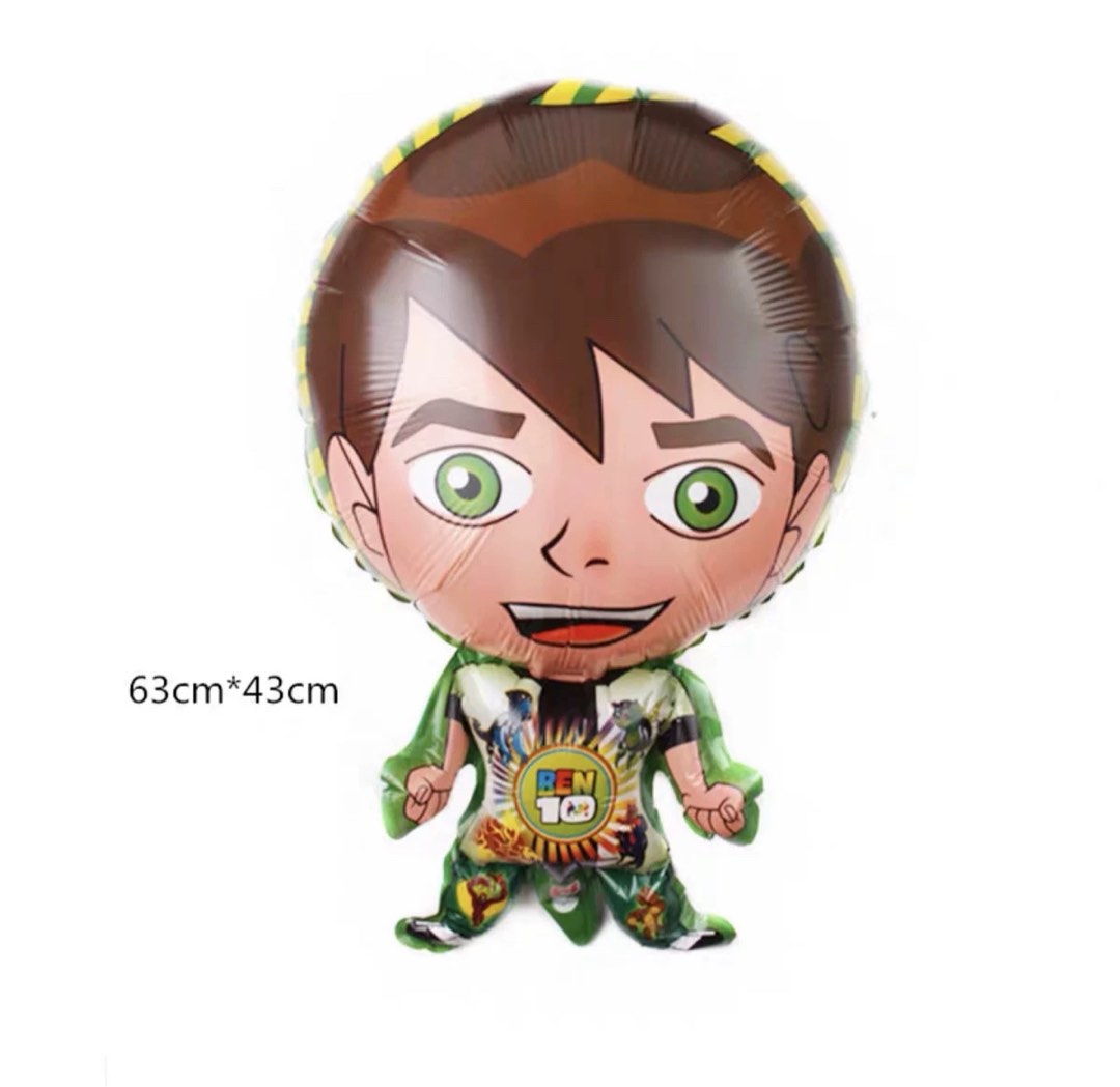 [Ready Stock] Ben 10 ~ BEN TENNYSON Foil deflated balloons (per PCS ...