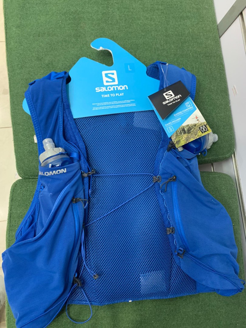 Salomon Adv Skin 12 Blue Large, 運動產品, 行山及露營 - Carousell
