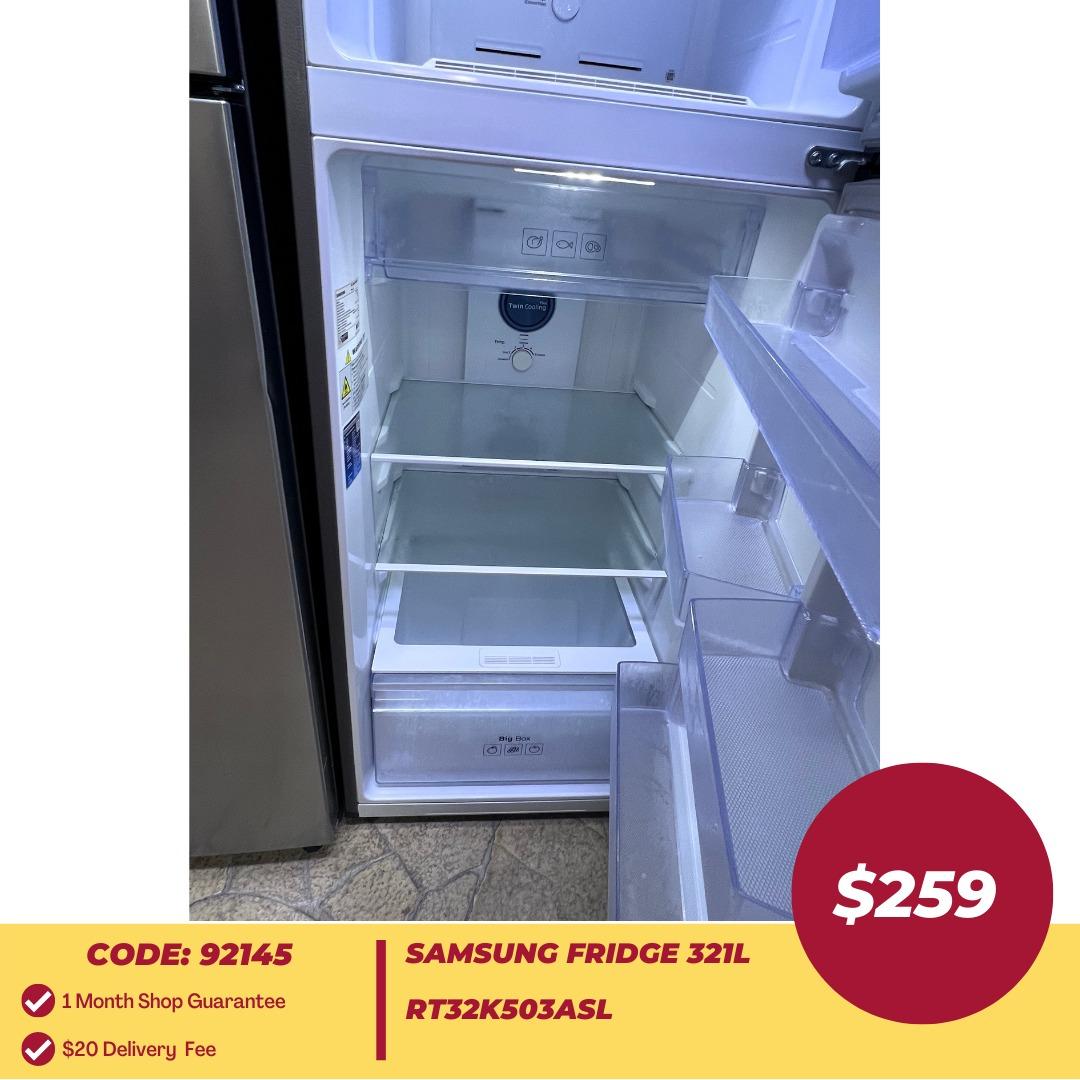 SAMSUNG Fridge 321L RT32K503ASL (92145), TV & Home Appliances, Kitchen ...
