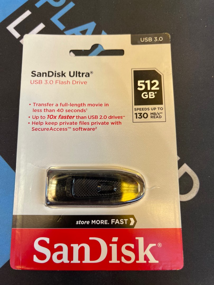 Sandisk ultra usb 512G, 電腦＆科技, 電腦周邊及配件, 硬碟及儲存器 - Carousell