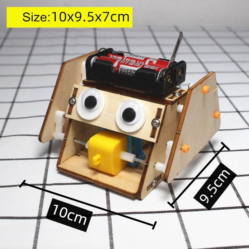 Science Educational Toys Wood DIY Electronic Triangle Walking Robot ...