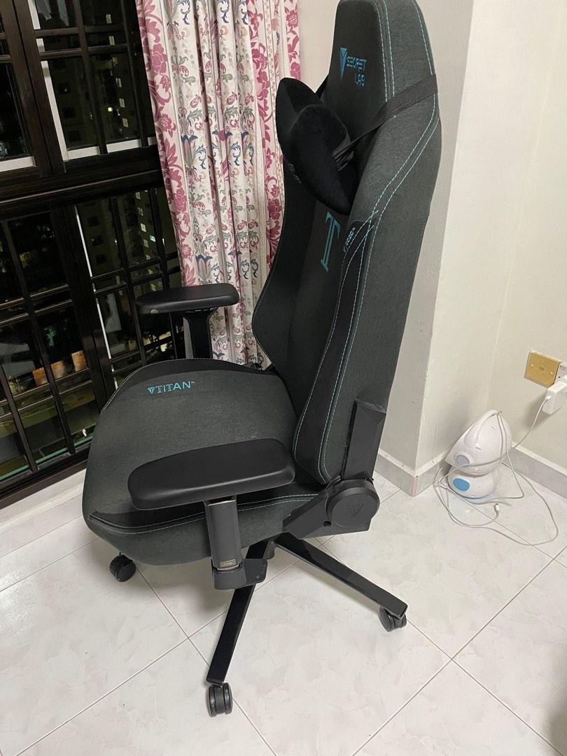 Secretlab TITAN XL 2020 softWeave - Charcoal Blue / Black, Furniture ...
