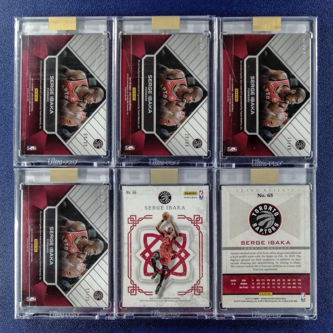 Serge Ibaka Spectra,Patch and Silver NBA Cards with Free Mags, Hobbies ...