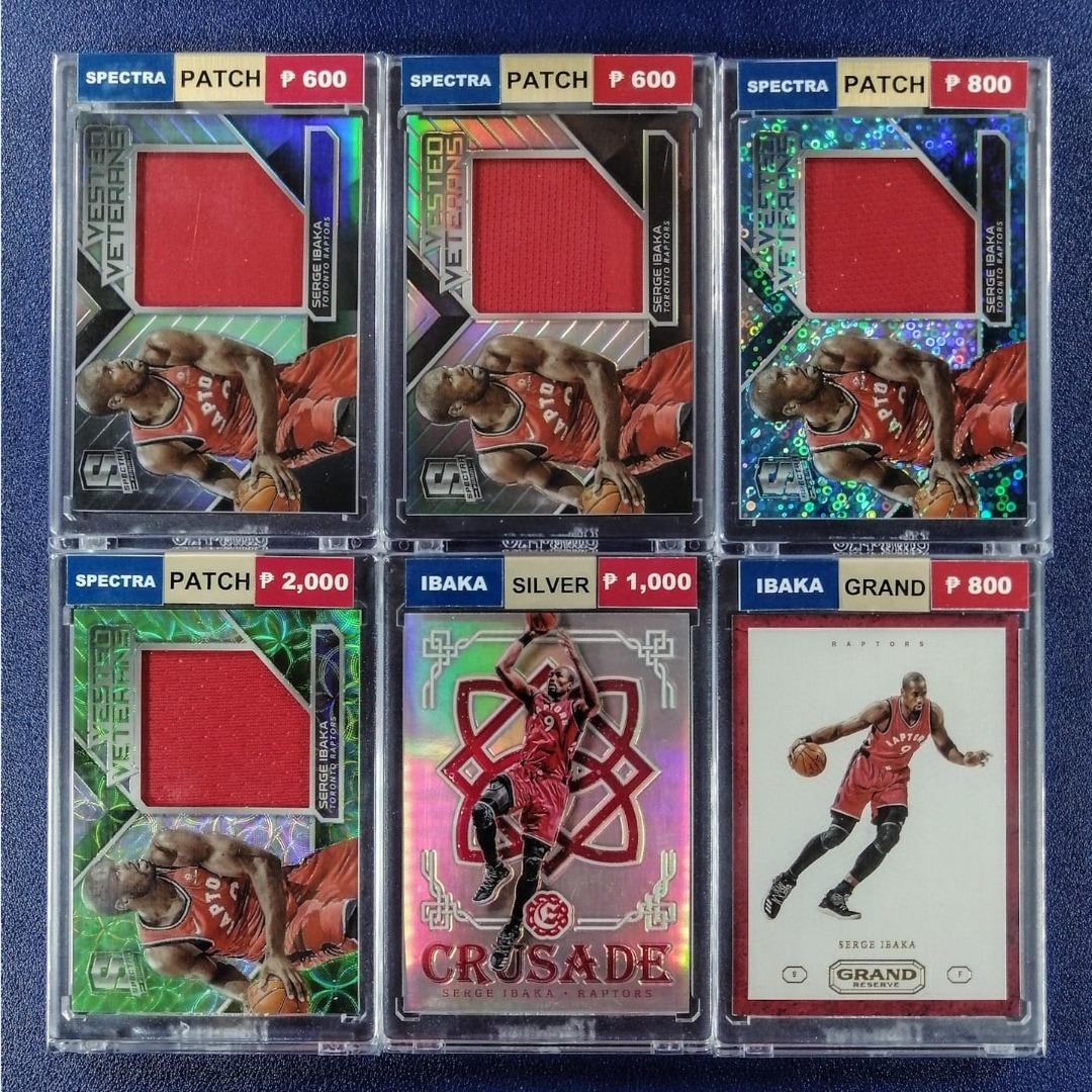 Serge Ibaka Spectra,Patch and Silver NBA Cards with Free Mags, Hobbies ...