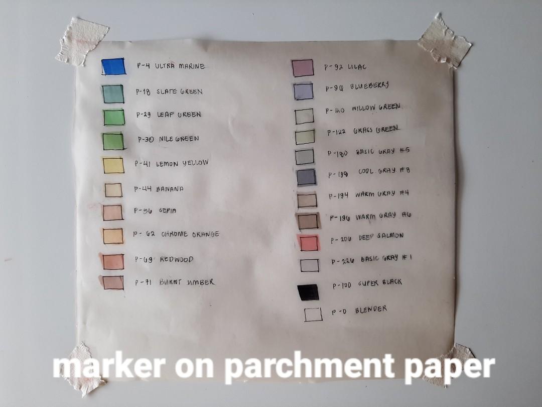 Set of 24 Markers (Chartpak brand), Hobbies & Toys, Stationary & Craft ...