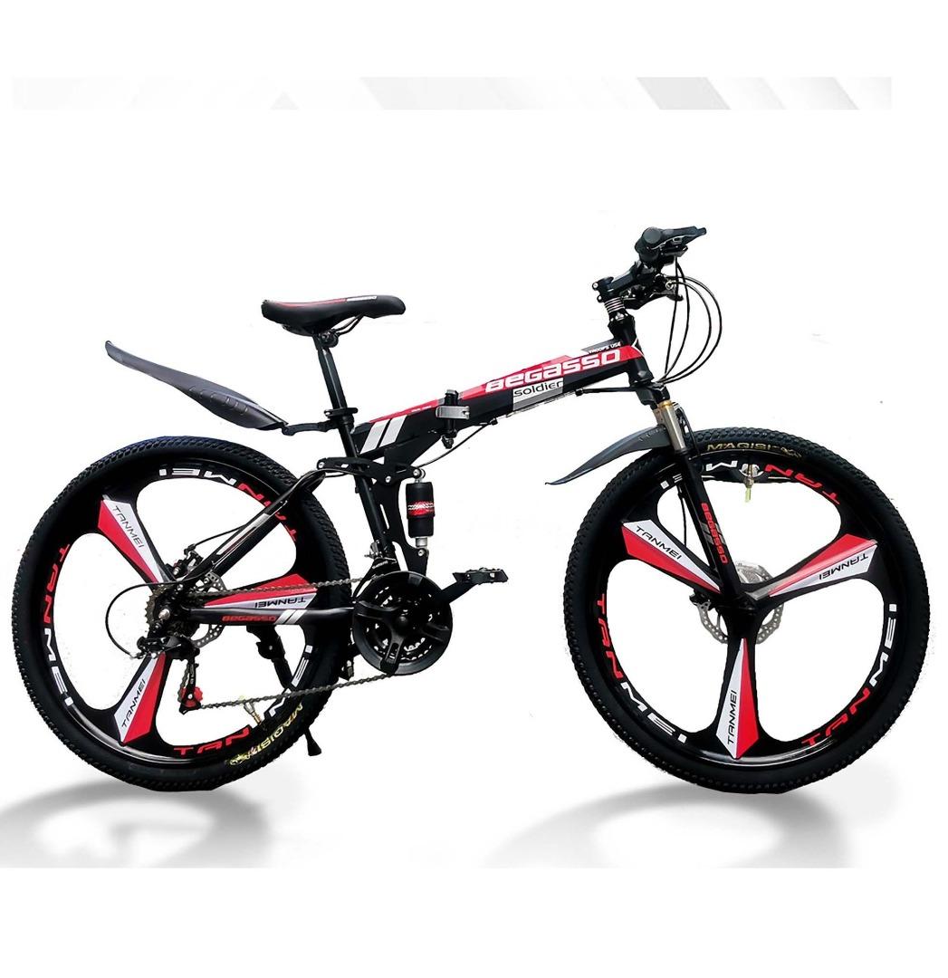 SG INSTOCKS Shimano gear 21 speed 26" Wheel Begasso Foldable mountain ...