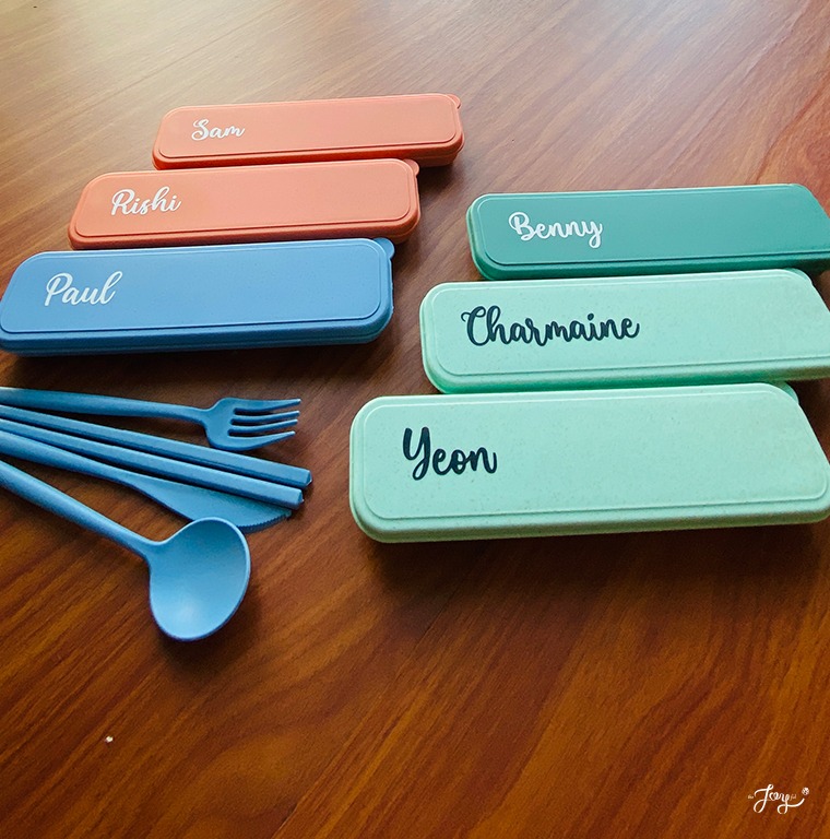 [SG Seller/Stock] Personalised Pastel Coloured Utensils | Natural ...