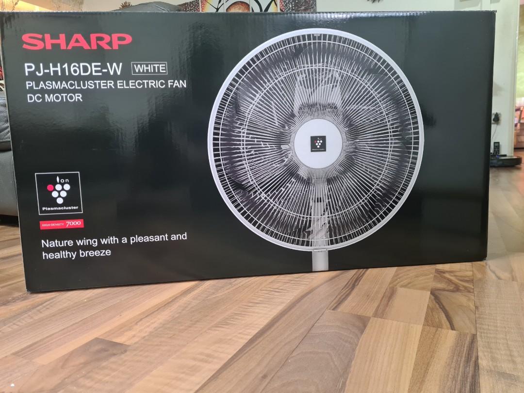 SHARP plasmacluster Electric fan ( White), Furniture & Home Living ...