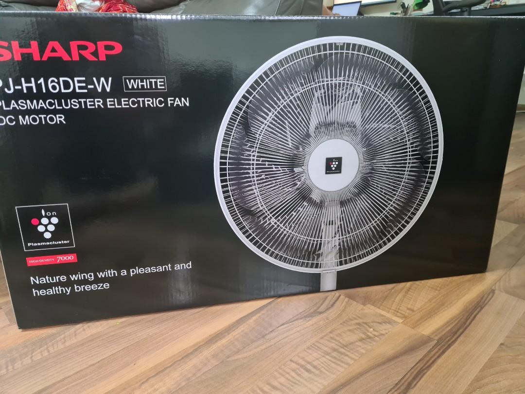 SHARP plasmacluster Electric fan ( White), Furniture & Home Living ...