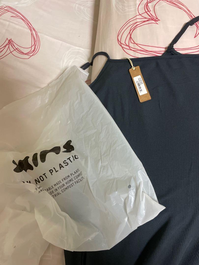 Skims Graphite Soft Lounge Slip Dress XL, Women's Fashion, Dresses ...