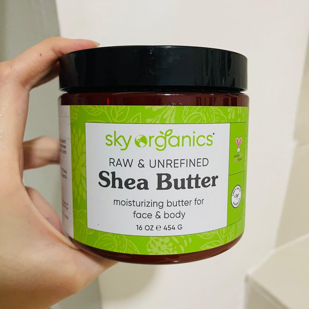 sky organics organic unrefined raw shea butter 454g, Beauty & Personal ...