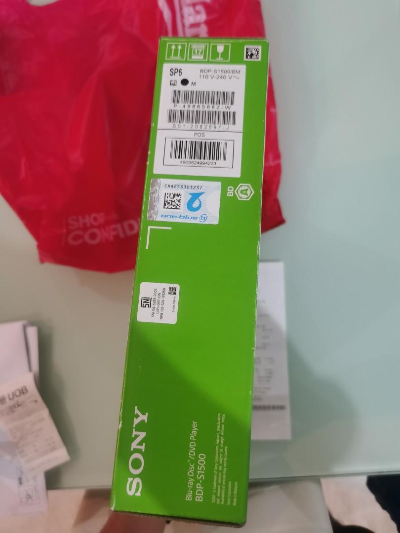 Sony Blu-ray DVD Player Brand New with Receipt. 2022. Complete set with ...