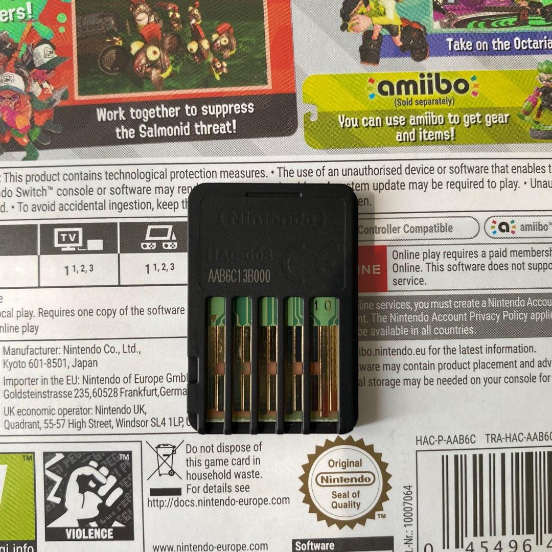 Splatoon 2 Nintendo Switch Game Cartridge and Case with Freebie, Video ...