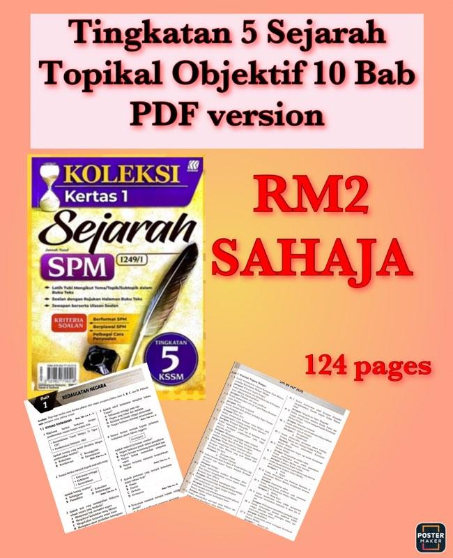SPM KSSM SEJARAH T4/T5 OBJEKTIF, Hobbies & Toys, Books & Magazines, Textbooks on Carousell