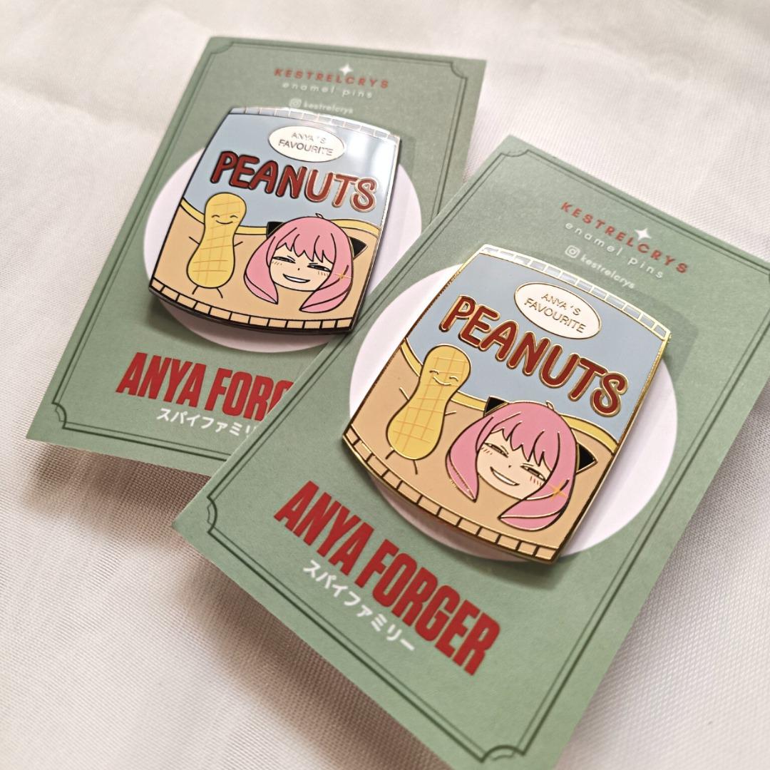 Spy x Family Inspired Anya Forger Peanuts Hard Enamel Pin, Hobbies ...