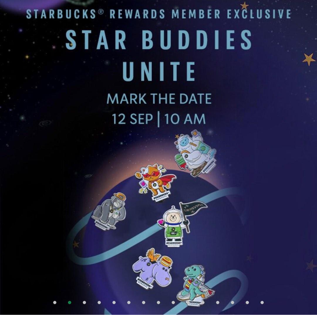 STARBUCKS STAR BUDDIES pin set, Hobbies & Toys, Memorabilia ...