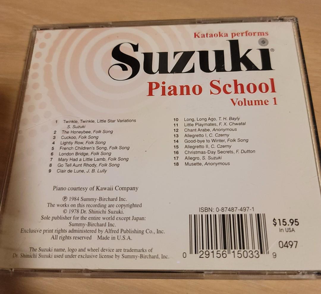 Suzuki Piano School Volume 1 - CD, Hobbies & Toys, Music & Media, CDs ...