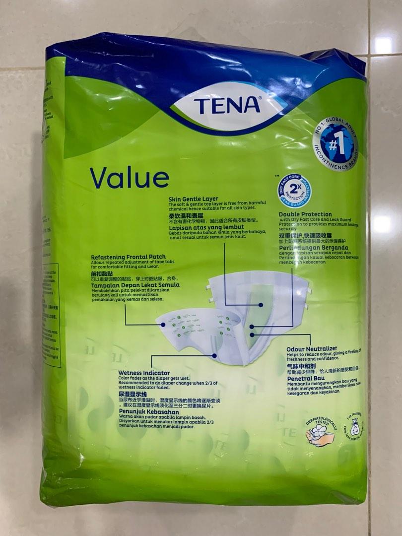 TENA Adult Diaper (Size L), Health & Nutrition, Assistive ...