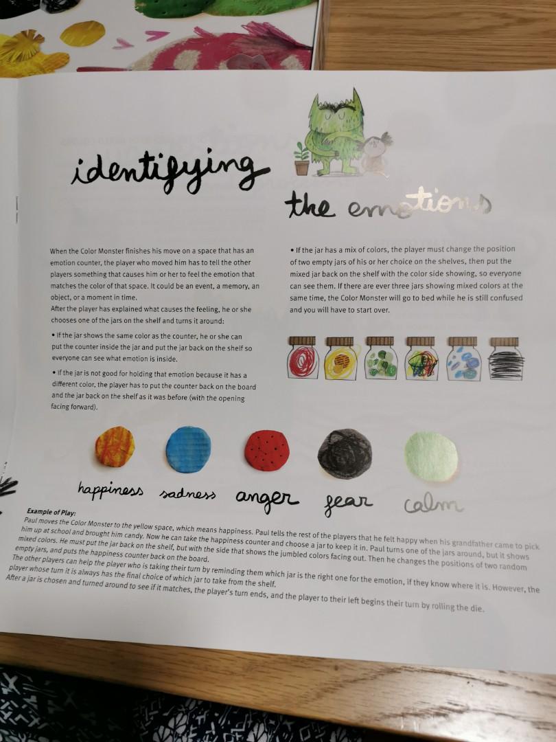 The colour monster boardgame to help children identify and deal with ...
