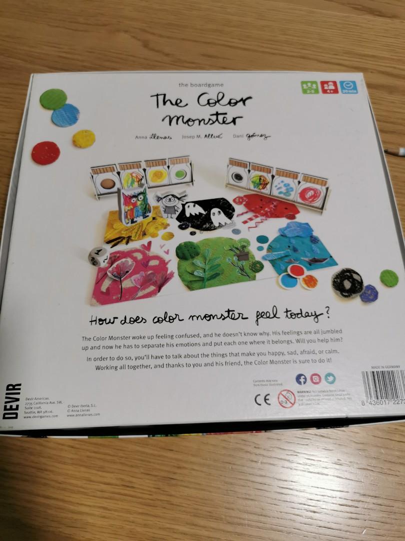 The colour monster boardgame to help children identify and deal with ...