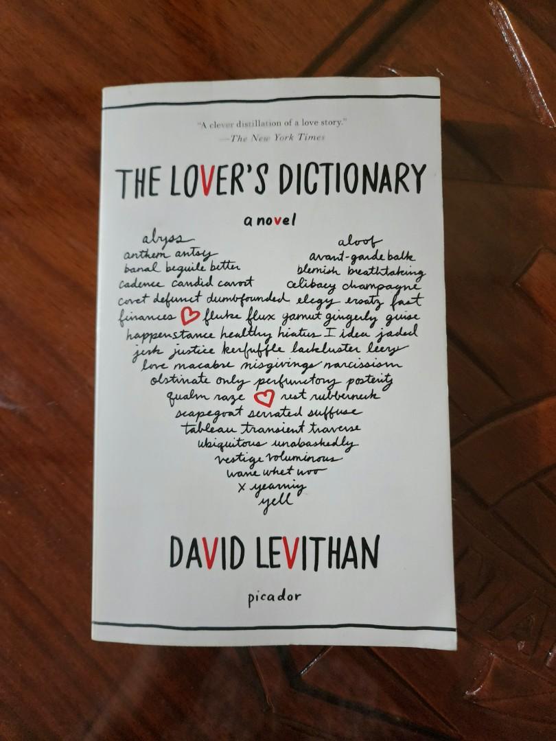 The lover's dictionary-David Levithan, Hobbies & Toys, Books ...