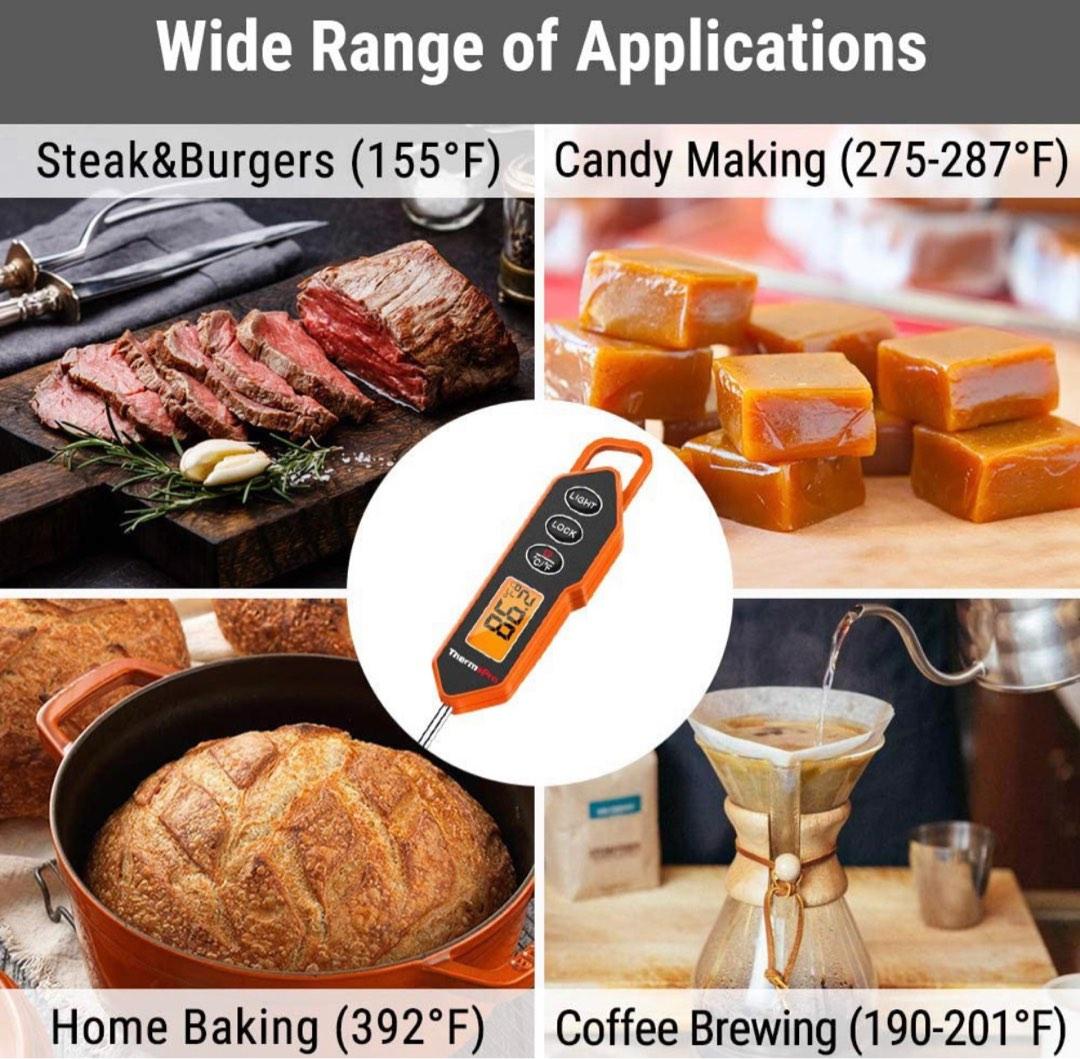 ThermoPro TP-01H Digital Thermometer with backlit, Health & Nutrition ...