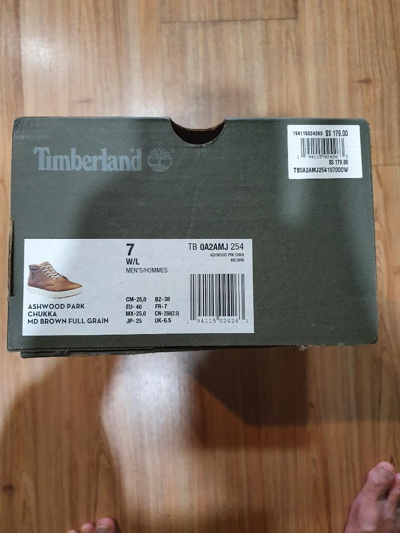 Timberland Men Ashwood Park Leather Chukka Wide, Men's Fashion ...
