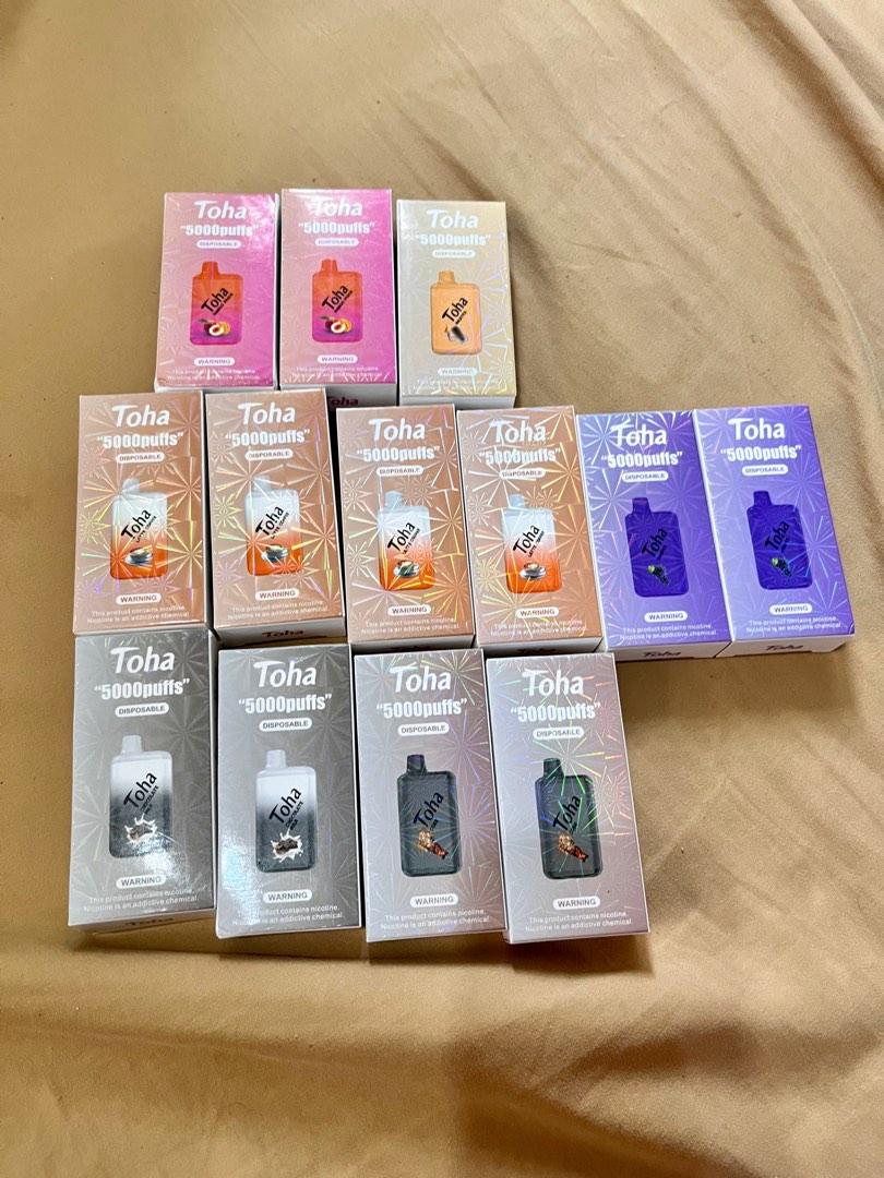 Toha 5000 Puffs (All Onhand), Mobile Phones & Gadgets, Mobile & Gadget ...