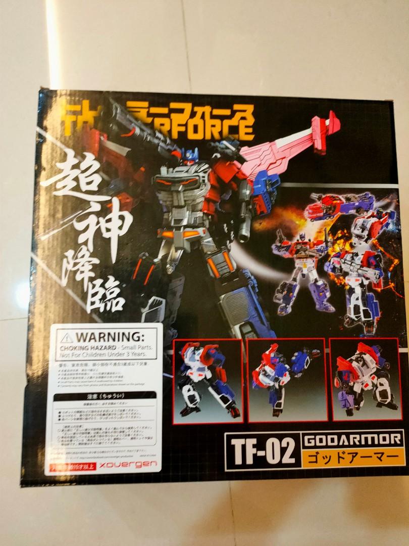 Transformers Xovergen Optimus prime Ginrai trailerforce and God bomber ...