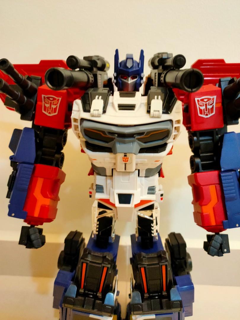 Transformers Xovergen Optimus prime Ginrai trailerforce and God bomber ...