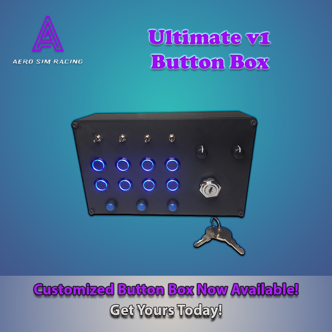 Ultimate v1 Sim Racing Button Box / Flight Simulator / Racing Simulator ...