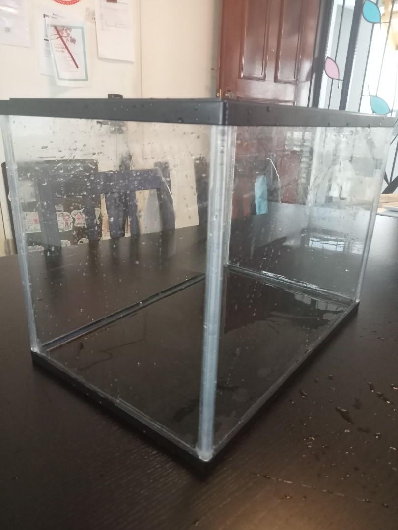 Used Black GEX Fish Tank (L), Pet Supplies, Homes & Other Pet Accessories on Carousell
