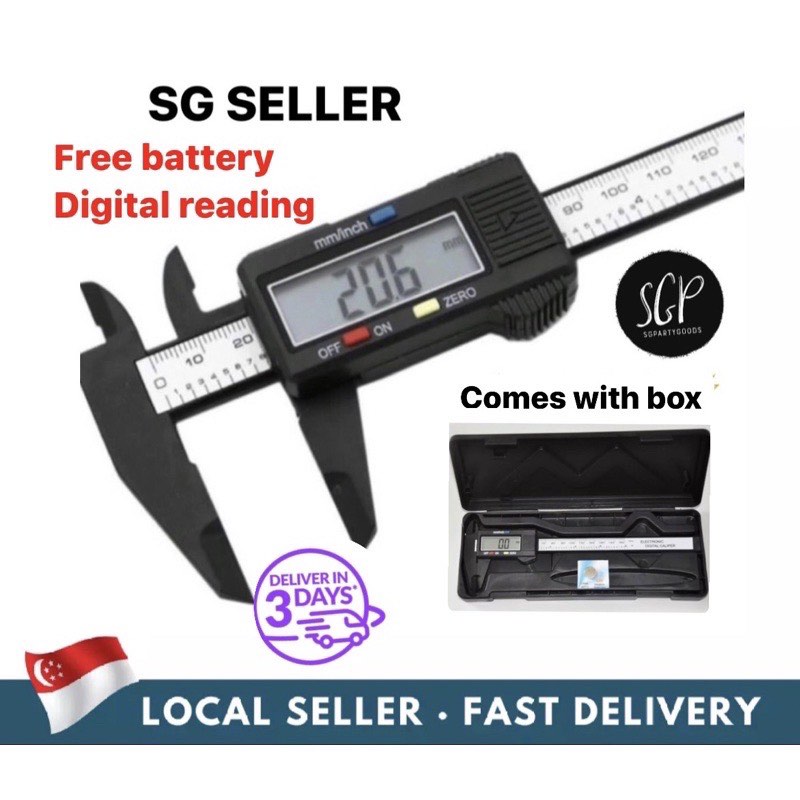 Vernier caliper Electronic digital vernier caliper digital with box ...