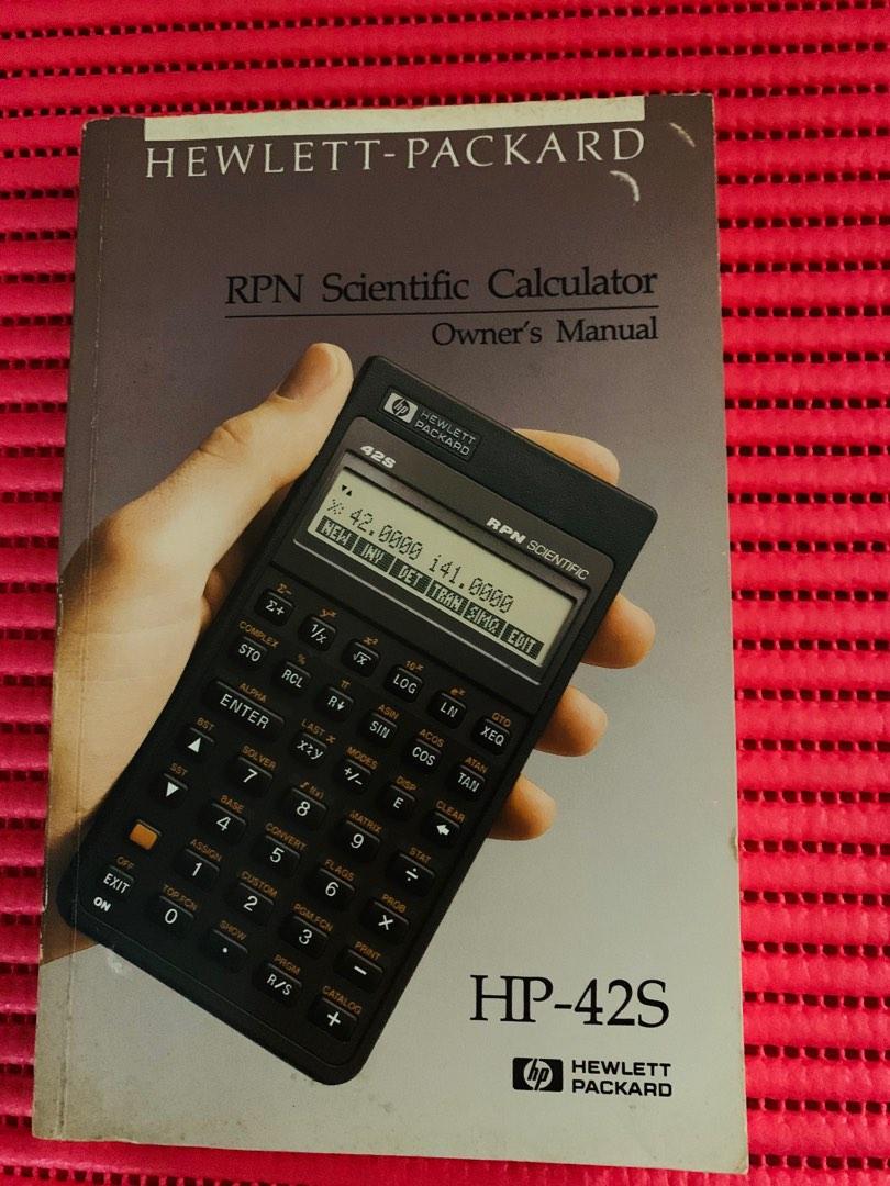 Vintage Hewlett-Packard Packard : HP-42S RPN Scientific Calculator ...