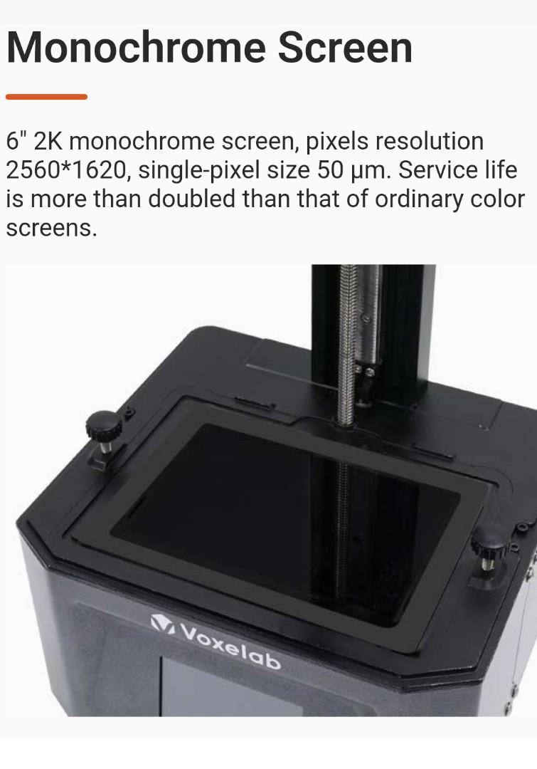 Voxelab Proxima Resin 3D Printer, Computers & Tech, Printers, Scanners ...