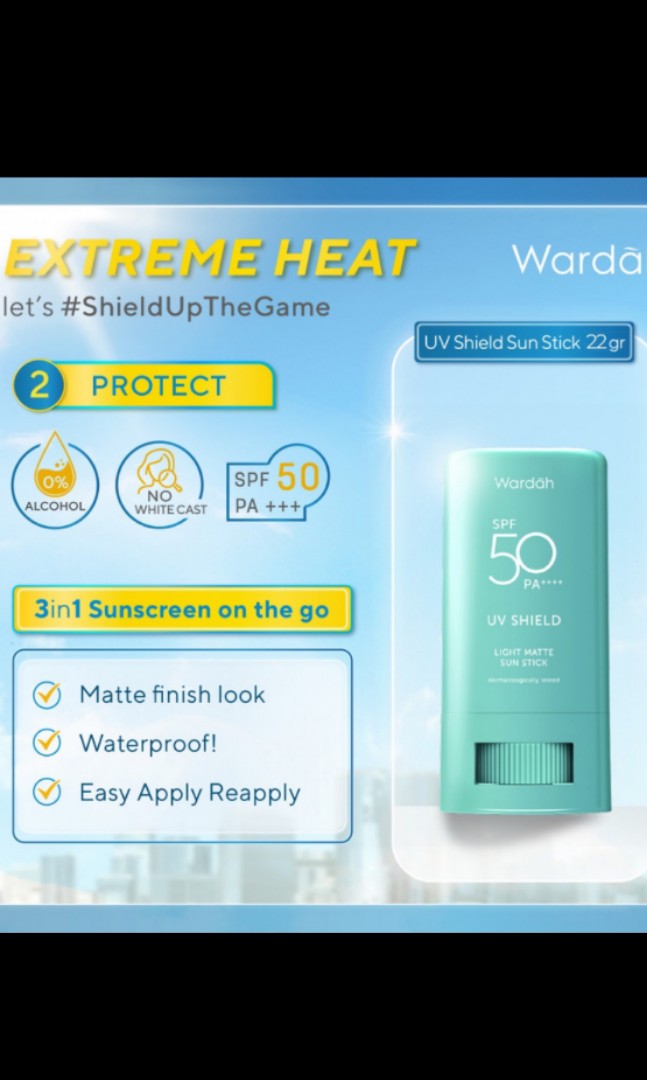 WARDAH UV SHIELD SPF50 PA++++, Kesehatan & Kecantikan, Rias Wajah di ...